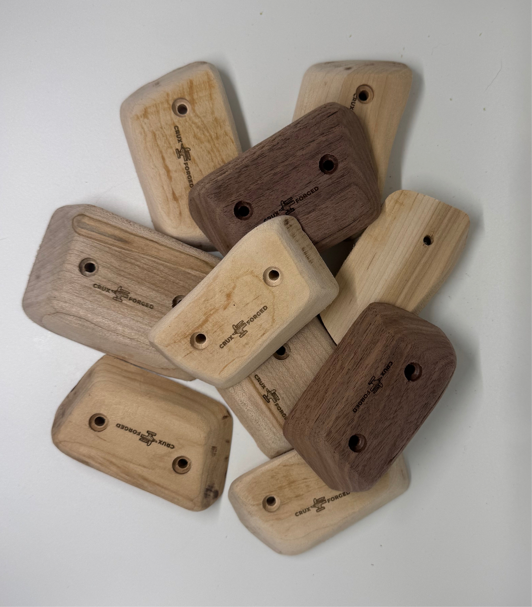 Standard Wood Climbing Holds – Crux Forged Climbing